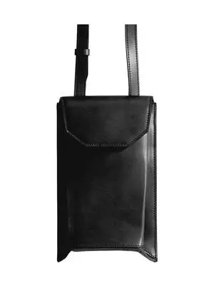 MERRYL TIELMAN Joost Leather Cross Body Bag - Black