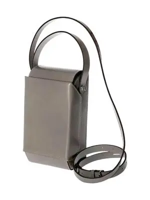 MERRYL TIELMAN Flap Cross Body Bag With Top Handle - Grey