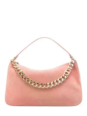 TWINSET Liliane Chain-Embellished Shoulder Bag Pink