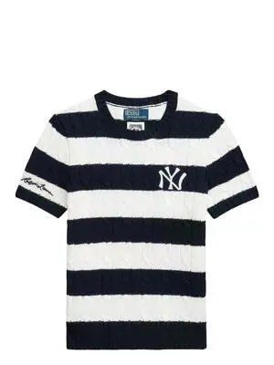 Polo Ralph Lauren Striped Cable-knit Sweater - White