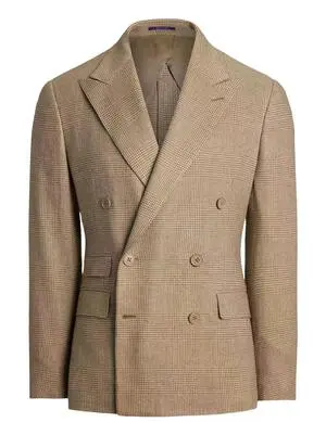 Ralph Lauren Purple Label Checked Double-breasted Suit - Neutrals
