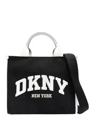 Dkny Hadlee Logo-embroidered Tote Bag - Black