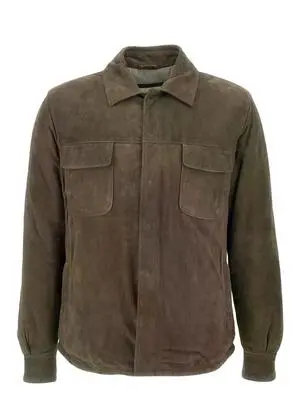 VOLFAGLI FIRENZE Suede Shirt Jacket