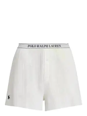 Polo Ralph Lauren Waffle-knit Pyjama Shorts - White