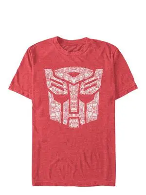 TRANSFORMERS Autobot Parts Logo Graphic T-shirt - Red Heather