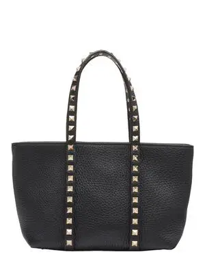 Valentino Garavani Mini Rockstud Leather Tote Nero