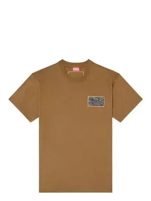 DIESEL® T-norm-t3 Graphic-print T-shirt - Brown