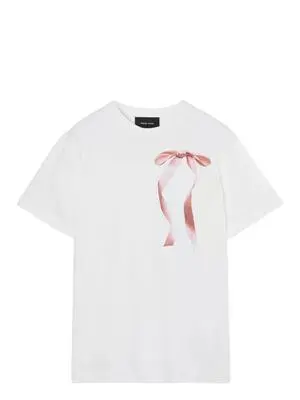 Simone Rocha Ribbon Bow-print T-shirt - White