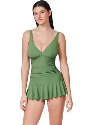 GOTTEX Beyond Time D-cup Swimdress - Dusk-green