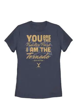 YELLOWSTONE Beth Dutton I Am The Tornado Graphic T-shirt - Navy Blue