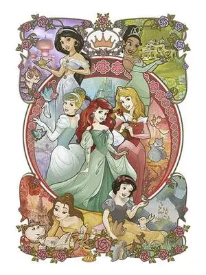 Disney Vintage Collage Graphic T-shirt - White