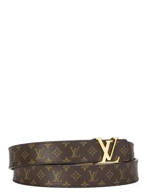 LOUIS VUITTON Monogram Initiales Ceinture 85 - Brown