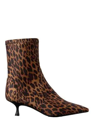 STUART WEITZMAN Naomi Leopard-print Ankle Boots - Animal Print