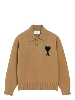 AMI Paris De Cœur Sweater - Brown