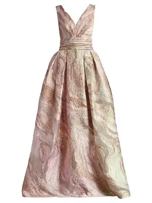 Tadashi Shoji Fontaine Gown Dress - Pink