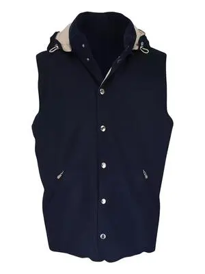 Brunello Cucinelli Hooded Gilet - Blue