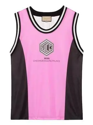 Gucci Technical Jersey Tank Top - Pink