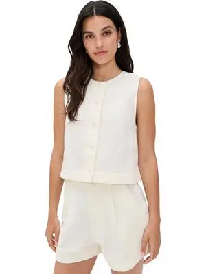APIECE APART Godet Tank - Cream