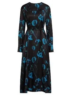 Liviana Conti Midi Flared Dress - Brown