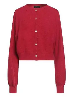 ANGELA MELE MILANO Knitted Cardigan Red