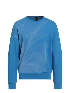 Armani Exchange Cotton-blend Tie-dyed Fleece Sweatshirt - Blue