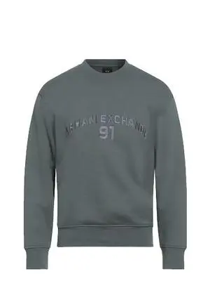 Armani Exchange Sweatshirt In Cotton And Elastane - Green