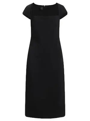 Pinko Midi Dress In Viscose, Polyamide, And Elastane - Black