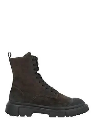 Hogan Lace-up Ankle Boots - Grey