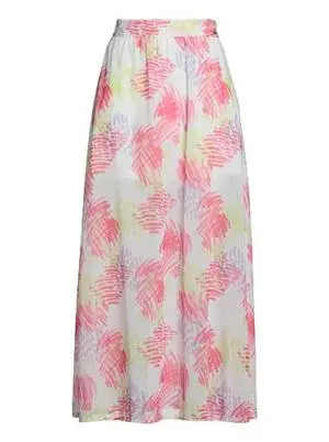 Armani Exchange Midi Flared Skirt - Pink