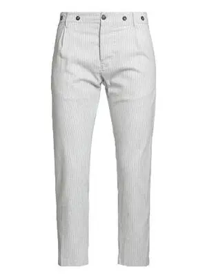 MESSAGERIE Striped Chino Pants - Grey