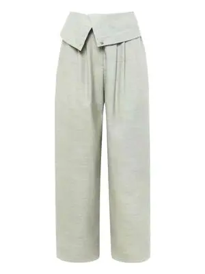 JW Anderson Wrap-front Pleated Trousers - Grey