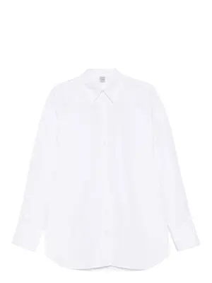 TOTÊME Organic Cotton Button-up Shirt - White