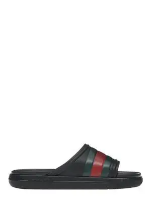 Gucci Web Slide Sandal Black/green/red
