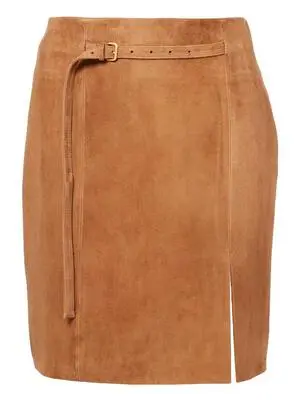 Vince Suede Miniskirt - Brown