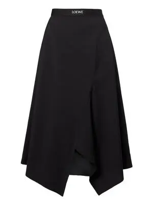 Loewe High-rise Midi Skirt - Black