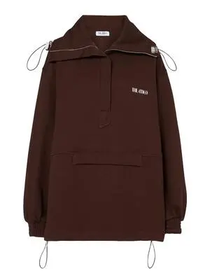 Attico Cotton Fleece Sweatshirt - Brown