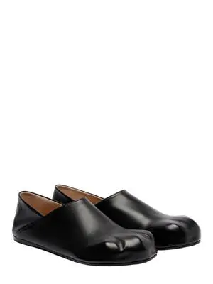 JW Anderson Leather Slip-on Shoes - Black