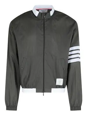Thom Browne 4 Bar Polyester Jacket - Grey