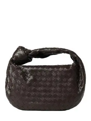 Bottega Veneta Teen Jodie Bag In Woven Leather - Brown