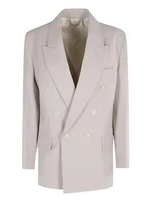 Victoria Beckham Double-breasted Jacket - White