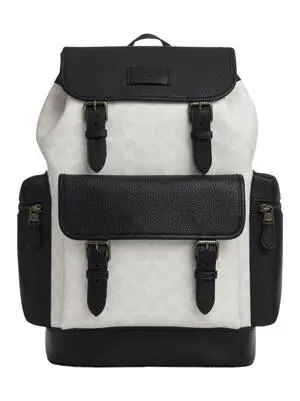 COACH Sprint Backpack In Colorblock Signature Canvas - Signature Canvas/gunmetal/chalk/black