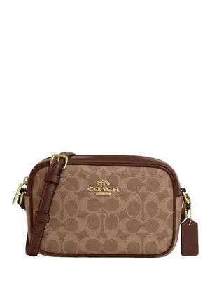 COACH Mini Jamie Camera Bag In Signature Canvas Signature Canvas/gold/tan/brown