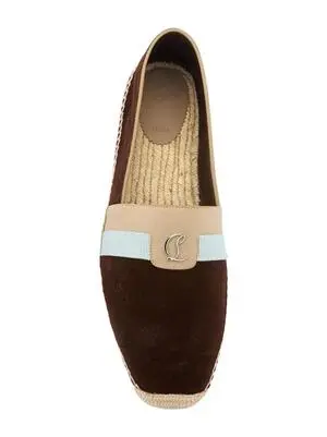 CHRISTIAN LOUBOUTIN Alfarica Nubuck Leather Espadrilles - Multi