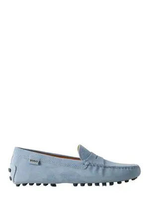 TOD'S Gommino Suede Loafers - Blue