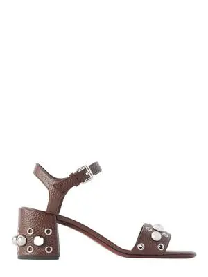 Valentino Garavani Nellcôte 60 Embellished Sandals - Brown