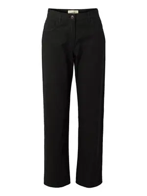 THE ROW Landais Mid-rise Straight-leg Jeans - Black