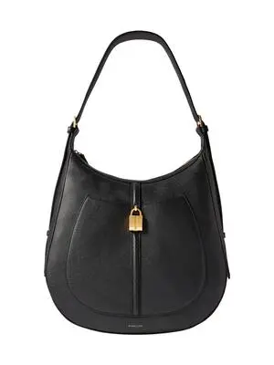 DEMELLIER The Siena Embellished Textured-leather Shoulder Bag - Black