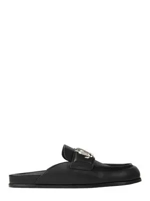 JIMMY CHOO Milo Backless Leather Mules - Black