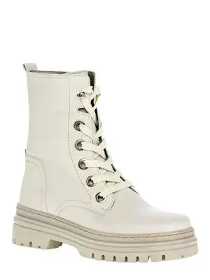 Gabor Lace-up Platform Boots - Neutrals