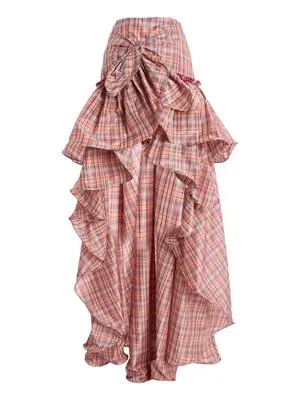 ROSIE ASSOULIN Rosie Assoulin Ruffled Plaid Ball Skirt